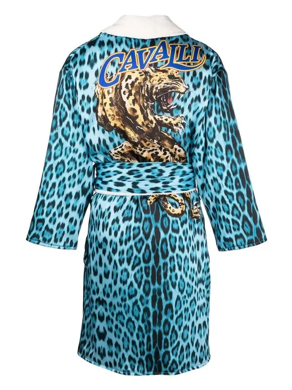 Roberto Cavalli Leopard-print Robe