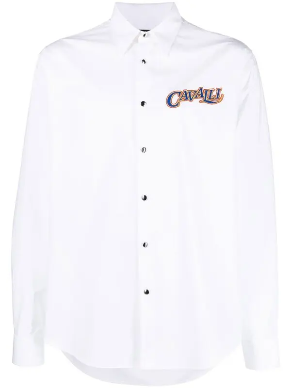 Roberto Cavalli Embroidered Logo Shirt