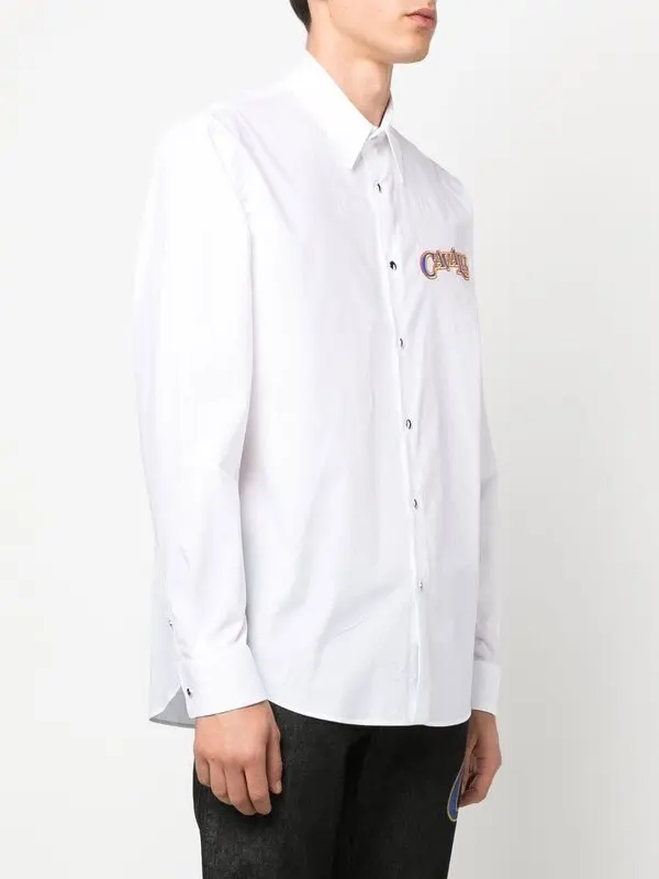 Roberto Cavalli Embroidered Logo Shirt