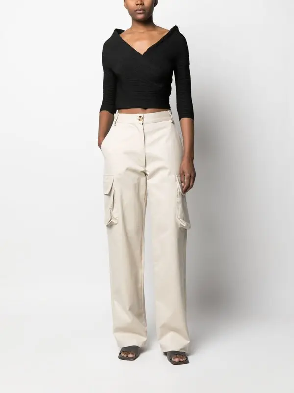 Philosophy Di Lorenzo Serafini Knitted Cropped Top