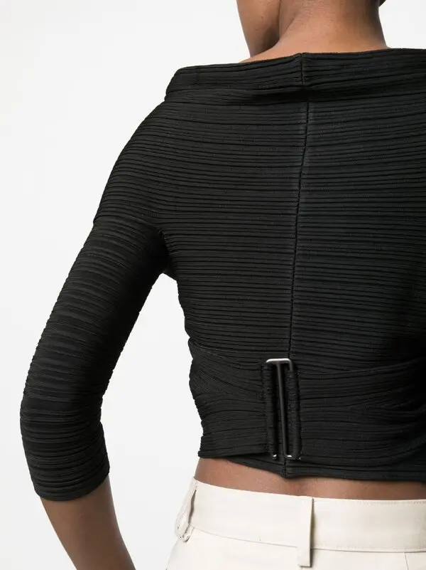 Philosophy Di Lorenzo Serafini Knitted Cropped Top