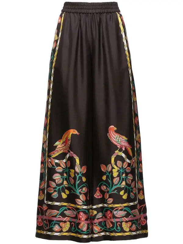 La DoubleJ High-waisted Palazzo Trousers - Black