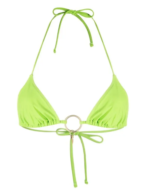 Roberto Cavalli Triangle Cup Bikini Top - Green