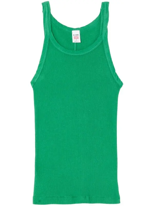 RE/DONE Ribbed-knit Tank Top