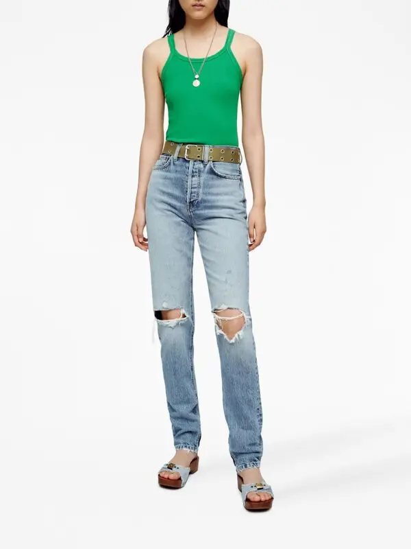 RE/DONE Ribbed-knit Tank Top