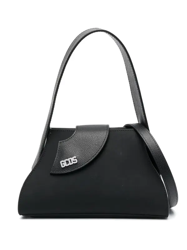Gcds Comma Logo-lettering Tote Bag - Black
