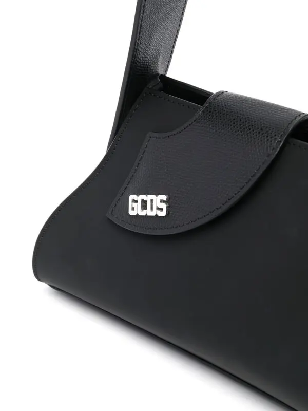 Gcds Comma Logo-lettering Tote Bag - Black