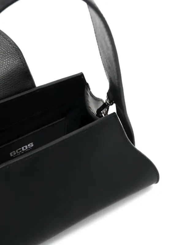 Gcds Comma Logo-lettering Tote Bag - Black