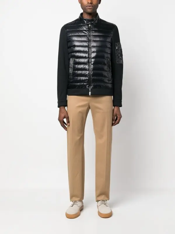Herno Padded Panel Zip Jacket - Black