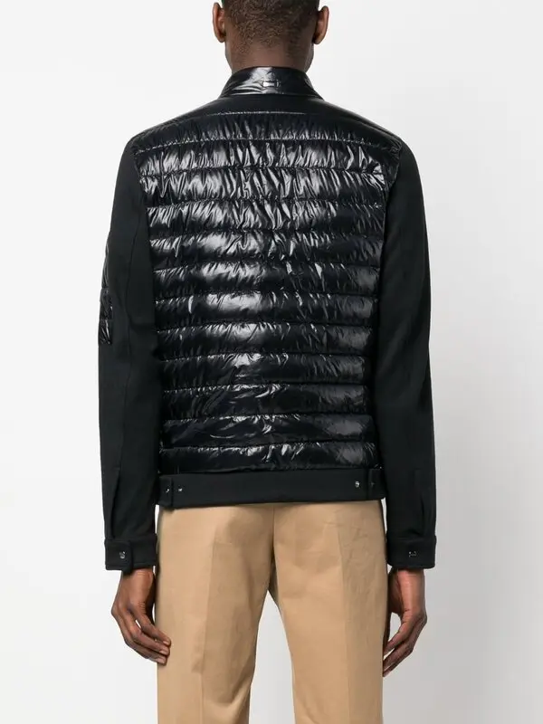 Herno Padded Panel Zip Jacket - Black