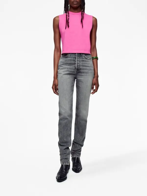 RE/DONE Super High Drainpipe Jeans - Grey