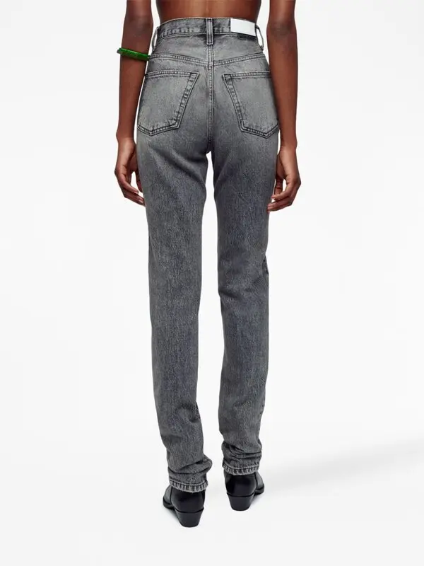 RE/DONE Super High Drainpipe Jeans - Grey
