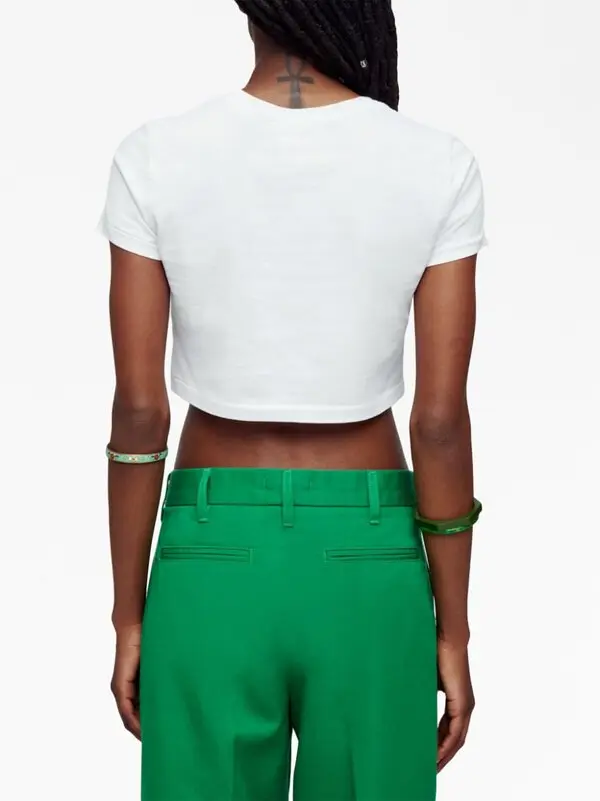 RE/DONE Short-sleeve Cropped T-shirt