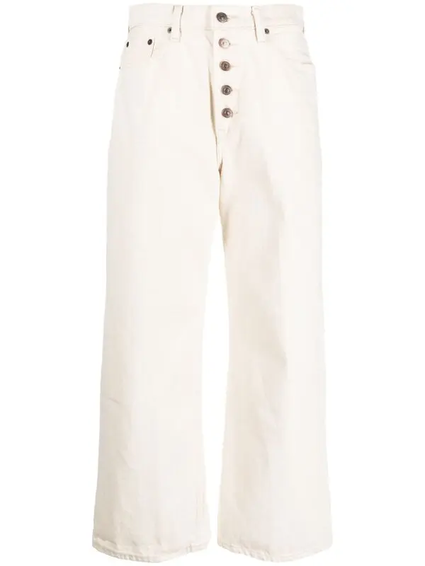 Polo Ralph Lauren Cropped Wide-leg Trousers - Neutrals