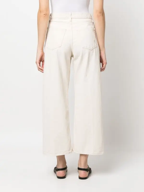 Polo Ralph Lauren Cropped Wide-leg Trousers - Neutrals