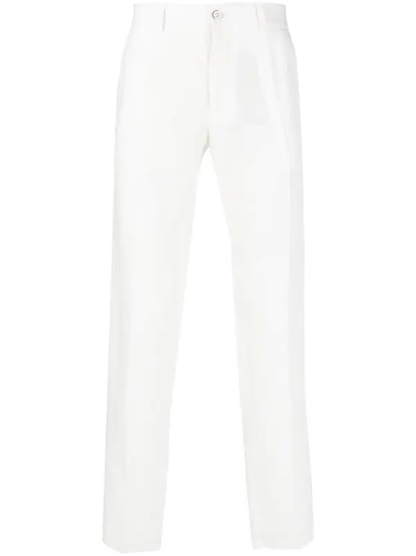 Dolce & Gabbana Mid-rise Tailored Trousers - White