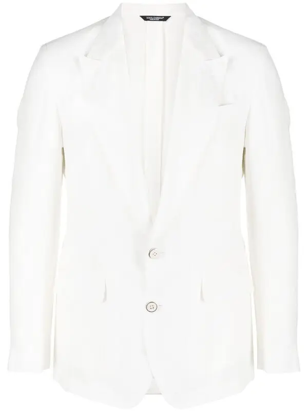 Dolce & Gabbana Sicilia-fit Linen Jacket - White