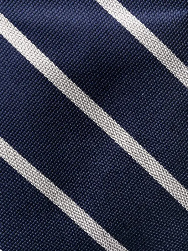 Polo Ralph Lauren Striped Repp Silk Neck Tie - Blue