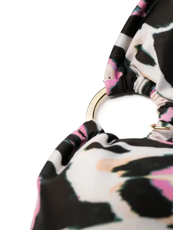 Roberto Cavalli Jaguar-print Bikini Top