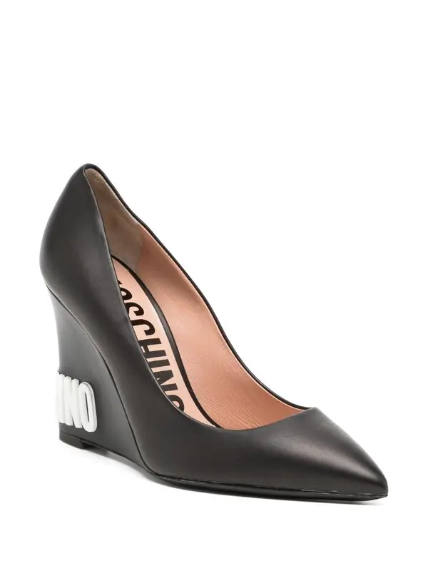 Moschino 105mm Wedge Heel Pumps
