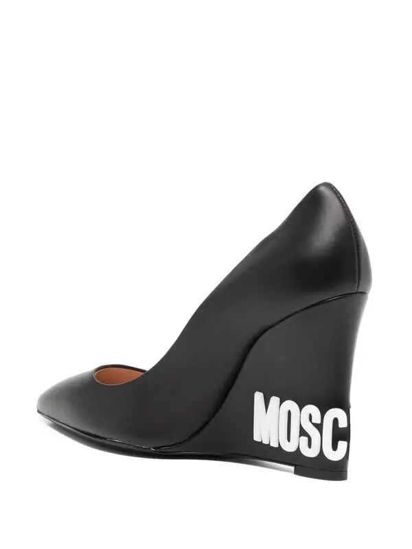 Moschino 105mm Wedge Heel Pumps