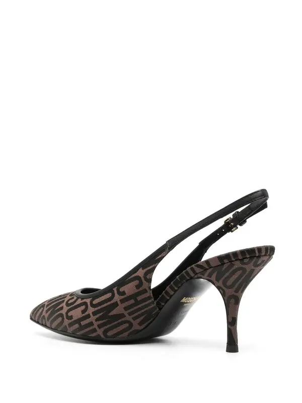 Moschino Logo-jacquard 80mm Pumps