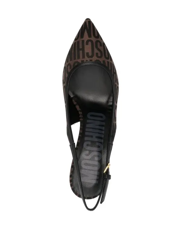 Moschino Logo-jacquard 80mm Pumps