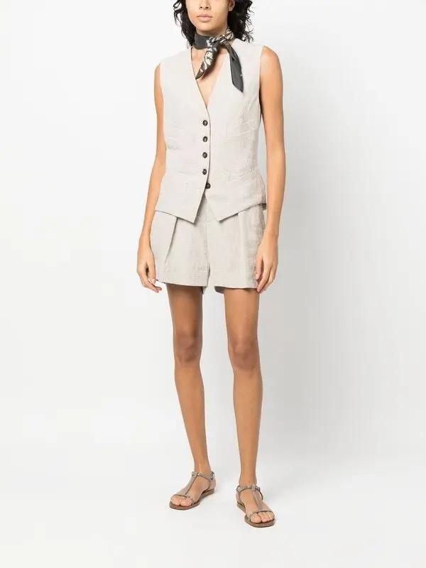 Brunello Cucinelli V-neck Button-up Waistcoat