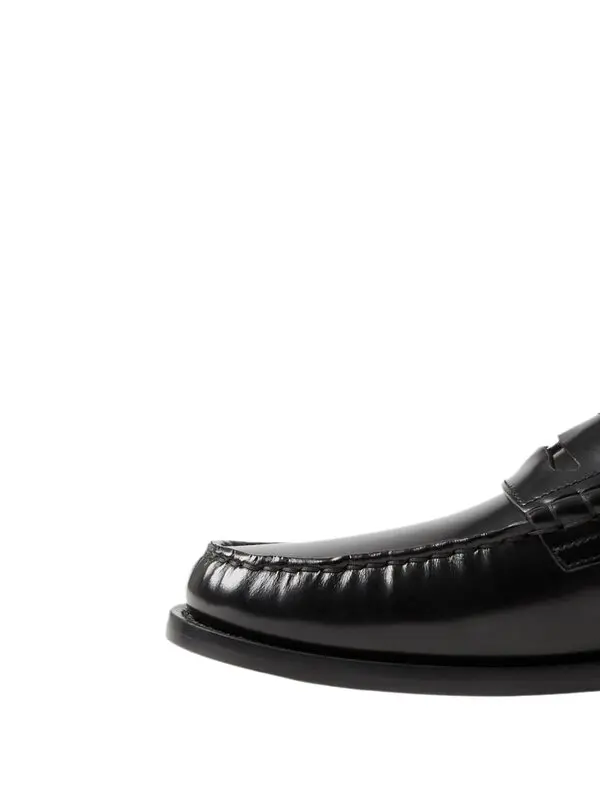 Burberry Leather Penny Loafers With Coin Detailing