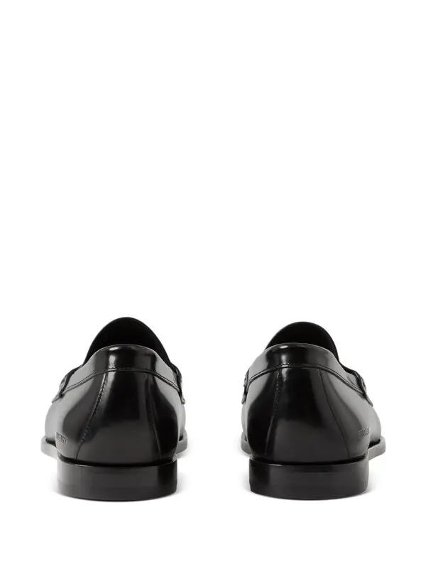 Burberry Leather Penny Loafers With Coin Detailing