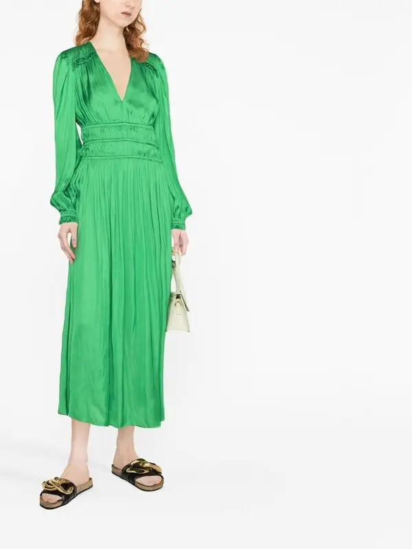 Maje Riannette Flared Midi Dress