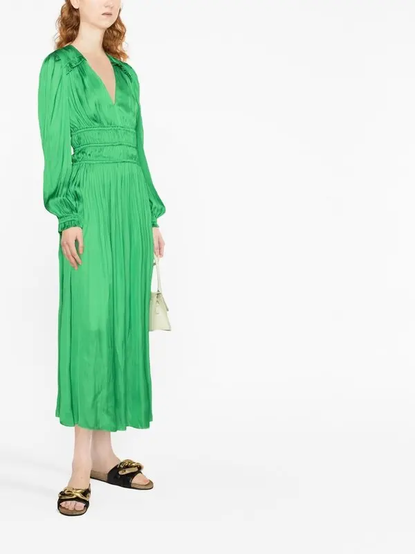 Maje Riannette Flared Midi Dress