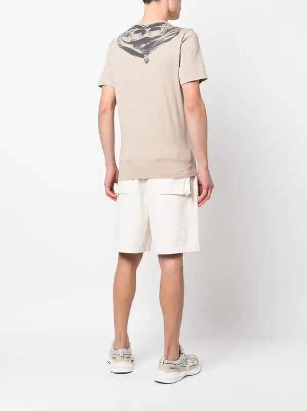 C.P. COMPANY Goggle Cotton T-shirt - Neutrals