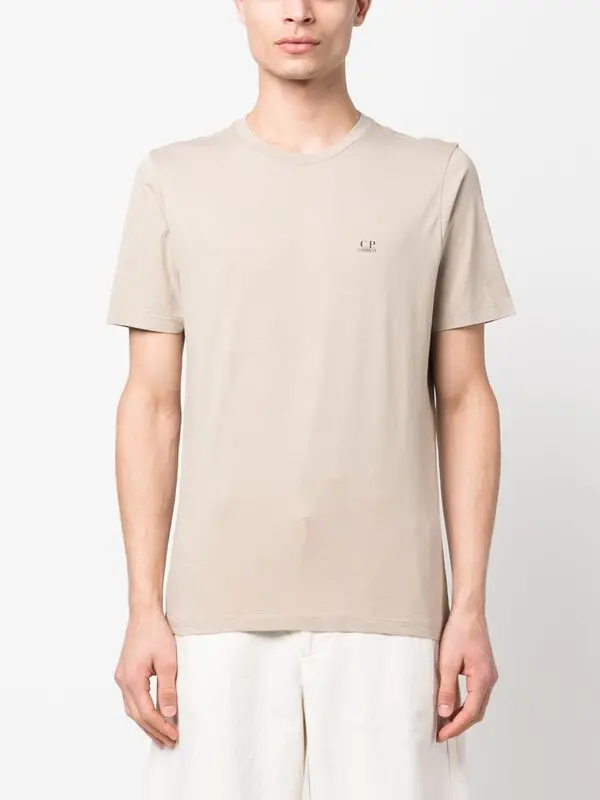 C.P. COMPANY Goggle Cotton T-shirt - Neutrals