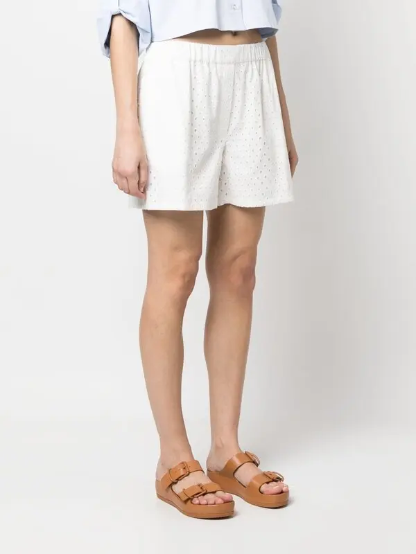 Kenzo Broderie Anglaise Cotton Shorts