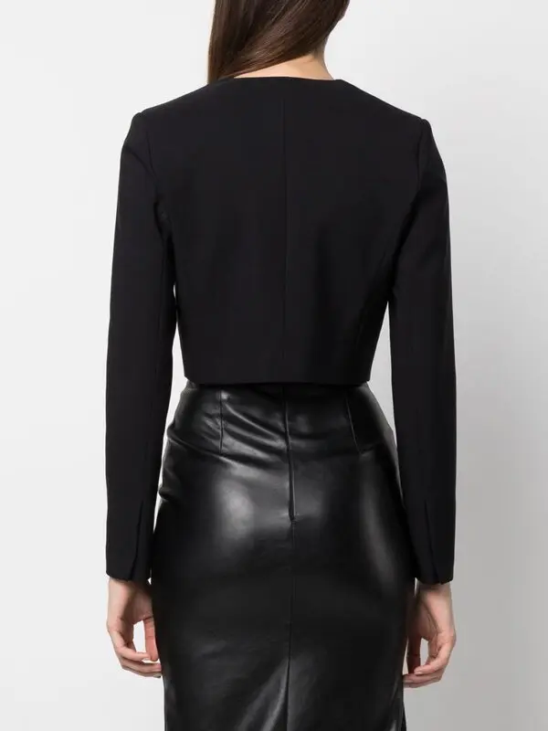GENNY Cropped Peak-lapel Blazer