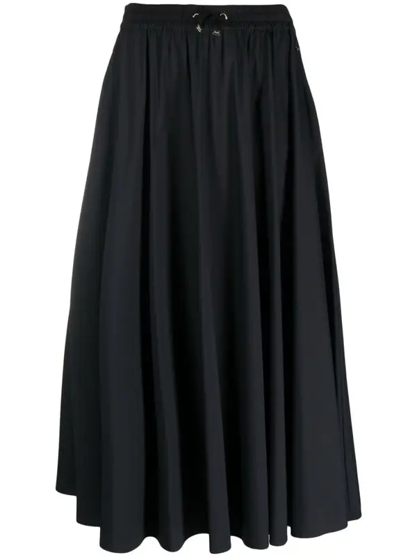 Herno Flared Midi Skirt - Black