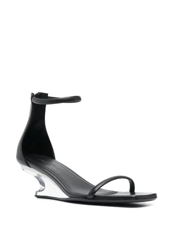 Rick Owens Cantilever 60mm Sculpted-heel Sandals