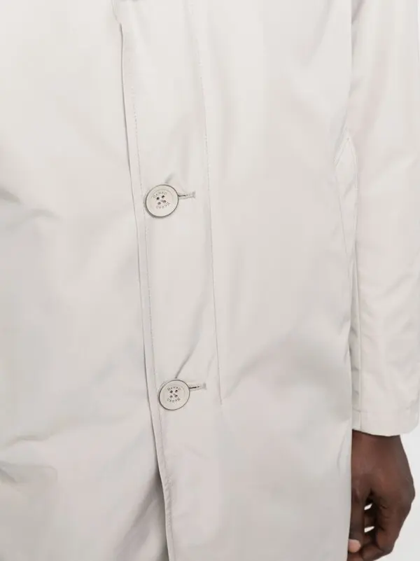 Herno Single-breasted Shirt Coat - Neutrals