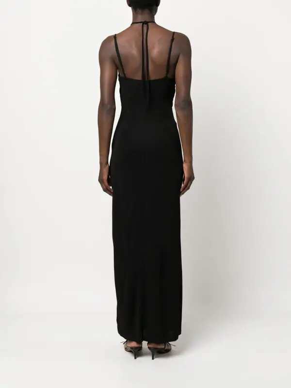 FRAME Cut-out Halterneck Dress