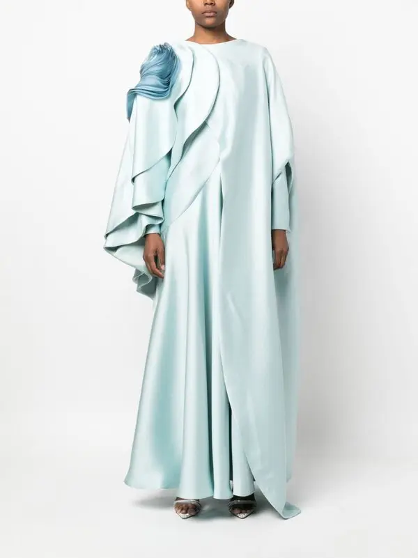 GABY CHARBACHY Draped Cape-style Gown