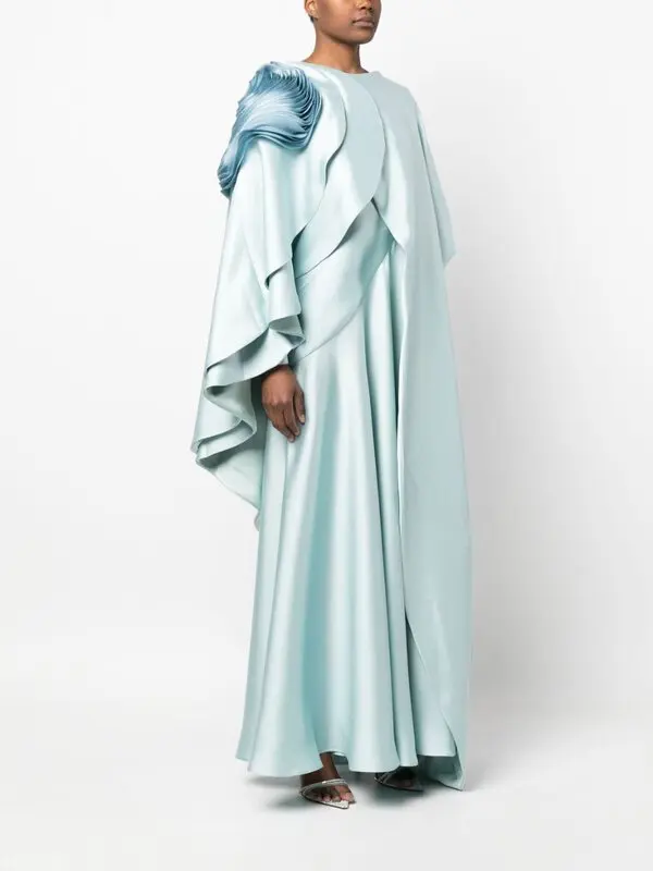 GABY CHARBACHY Draped Cape-style Gown