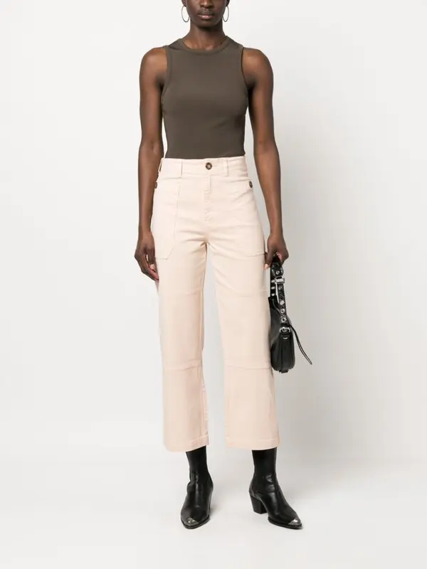 FRAME Straight-leg Utility Trousers - Pink