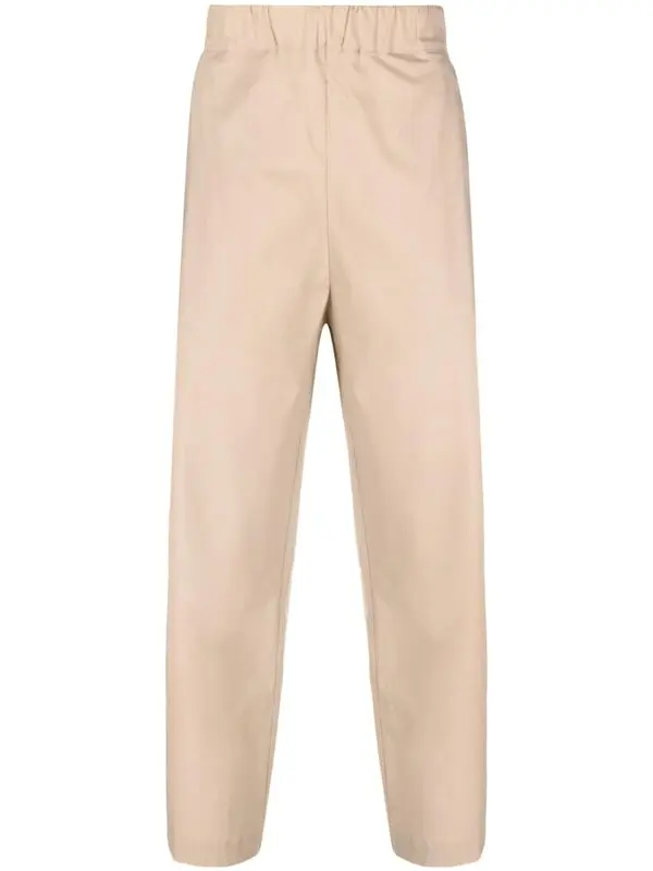 LANEUS Stretch-cotton Tapered Trousers