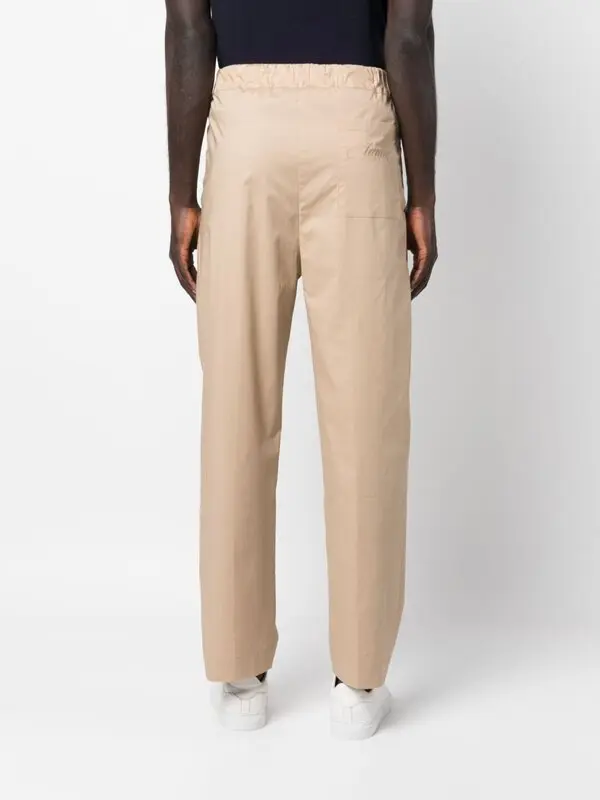 LANEUS Stretch-cotton Tapered Trousers