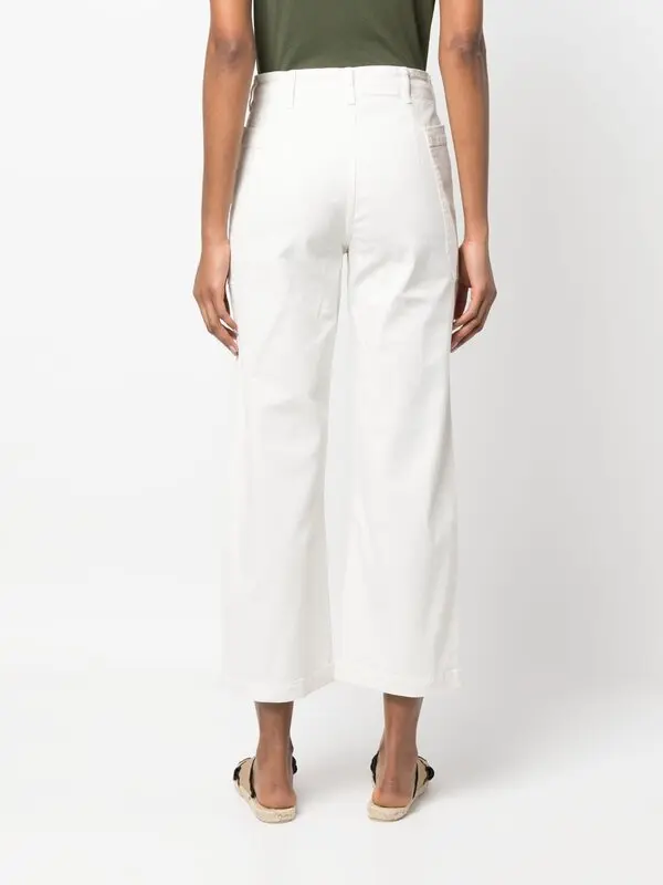 FRAME Straight-leg Utility Trousers - White