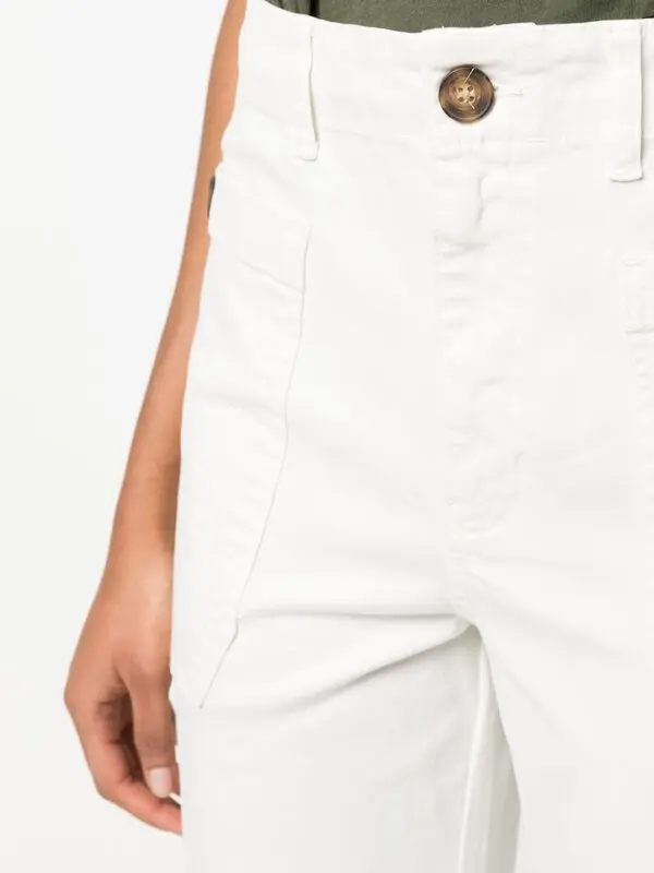FRAME Straight-leg Utility Trousers - White