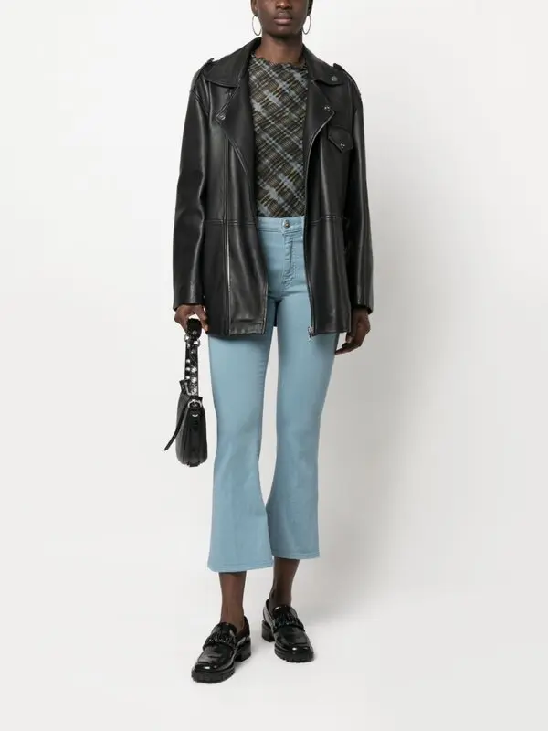DONDUP Logo-patch Bootcut Jeans - Blue