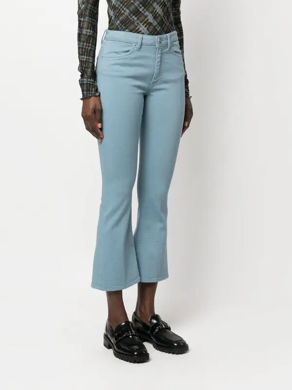 DONDUP Logo-patch Bootcut Jeans - Blue