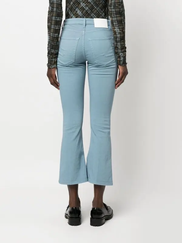 DONDUP Logo-patch Bootcut Jeans - Blue